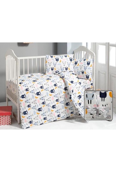 Çeyiz Diyarı Çizgifilm Bebek Nevresim Takımı Beyaz Çeyiz Diyarı Çizgifilm Bebek Nevresim Takımı Beyaz