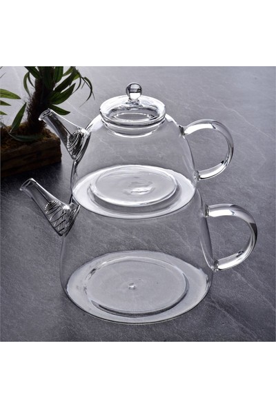 Tohana Cam Çaydanlık Seti 600X1500ML