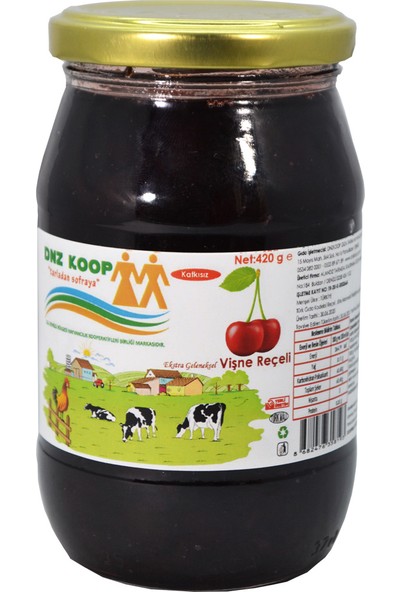 Dnz Koop Vişne Reçeli 420 gr Dnz Koop Vişne Reçeli 420 gr