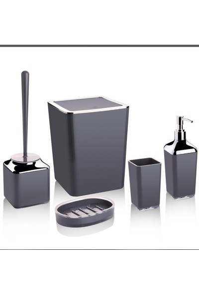 Lossa Kare 5'li Kromlu Banyo Seti