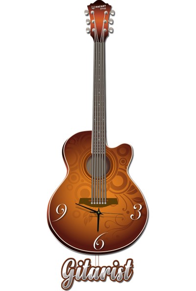 RacartShop Gitar 1 Sallanır Sarkaçlı Duvar Saati RacartShop Gitar 1 Sallanır Sarkaçlı Duvar Saati
