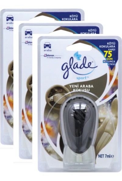 Glade Araba Kokusu Yeni Araba Kokusu 3 Adet