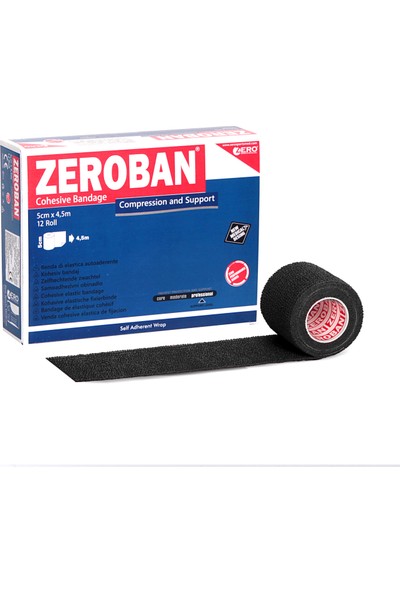 Zerosportsmed Zeroban 5cm x 4,5m Siyah