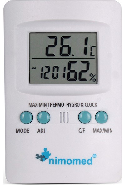 Nimomed SH-101 Dijital Nem ve Sıcaklık Ölçer Termometre