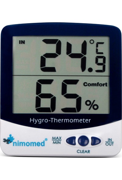 Nimomed Dijital İç/Dış Nem&Sıcaklık Ölçer (Sh-109) Nimomed Dijital İç/Dış Nem&Sıcaklık Ölçer (Sh-109)
