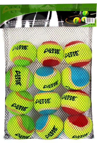 Altis Tp 200 12'li Tenis Topu Renkli