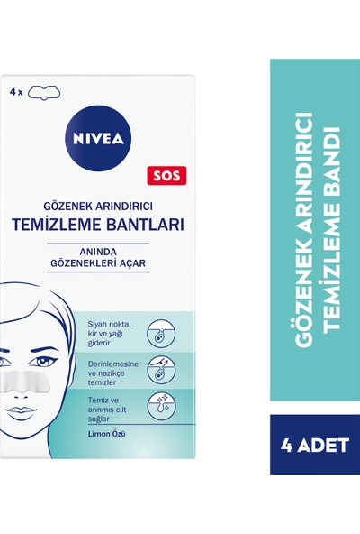 Nivea T- Bölgesi Temizleyici Bant 6Ml