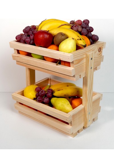 Evbiziz Doğal Ahşap Çam Dekoratif Masa Üstü Meyvelik Sebzelik Evbiziz Doğal Ahşap Çam Dekoratif Masa Üstü Meyvelik Sebzelik