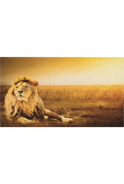 Alişveriş Kapisi Aslanlı Dijital Baskılı Kapı Önü Paspası 40 x 70 cm