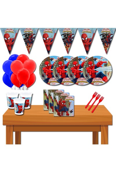 Parti Karnavalı Spiderman Örümcek Adam Eko 24 Kişilik Doğum Günü Parti Malzemeleri Seti Parti Karnavalı Spiderman Örümcek Adam Eko 24 Kişilik Doğum Günü Parti Malzemeleri Seti