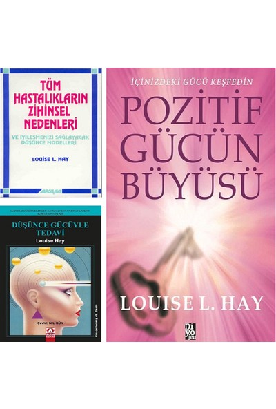 Düşünce Gücüyle Tedavi - Pozitif Gücün Büyüsü - Tüm Hastalıkların Zihinsel Nedenleri - 3 Kitap Set - Louise L. Hay Düşünce Gücüyle Tedavi - Pozitif Gücün Büyüsü - Tüm Hastalıkların Zihinsel Nedenleri - 3 Kitap Set - Louise L. Hay