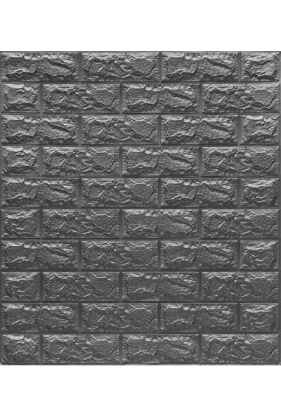 Renkli Evim Koyu Gri 3D Kendinden Yapışkanlı Duvar Kağıdı Duvar Paneli Renkli Evim Koyu Gri 3D Kendinden Yapışkanlı Duvar Kağıdı Duvar Paneli