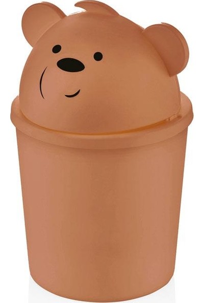 Qlux Hippo Çöp Kovası Kahverengi L-00586 Qlux Hippo Çöp Kovası Kahverengi L-00586