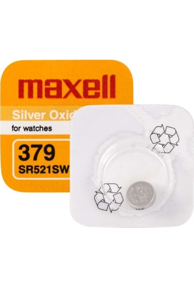 Maxell 379 SR-521SW Para Pil - Adet Maxell 379 SR-521SW Para Pil - Adet