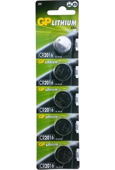 Gp CR-2016 3 Volt Para Pil - Adet Gp CR-2016 3 Volt Para Pil - Adet