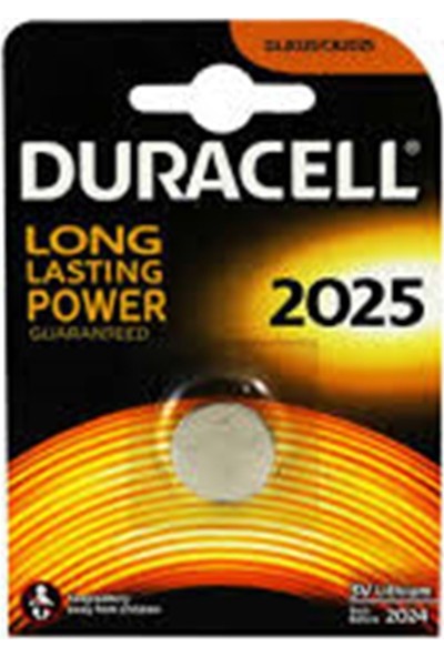 Duracell CR-2025 3 Volt Para Pil - Adet Duracell CR-2025 3 Volt Para Pil - Adet
