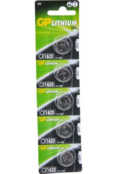 Gp CR-1620 3 Volt Para Pil - Adet Gp CR-1620 3 Volt Para Pil - Adet