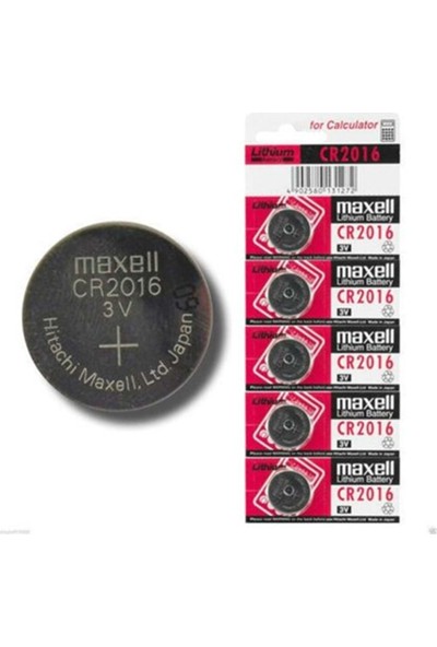 Maxell CR-2016 3 Volt Para Pil - Adet Maxell CR-2016 3 Volt Para Pil - Adet