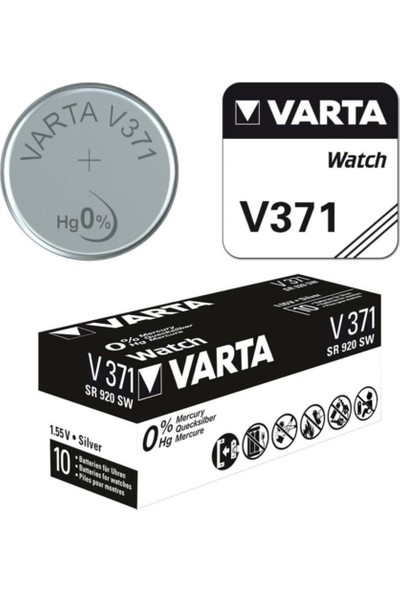 Varta V371 SR920SW Saat Pili - Adet Varta V371 SR920SW Saat Pili - Adet