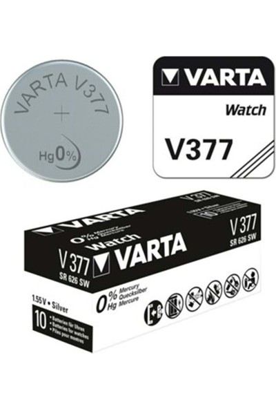 Varta V377 SR626SW Saat Pili - Adet Varta V377 SR626SW Saat Pili - Adet