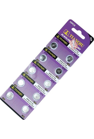 Tıanqıu Ag6 LR920 371 SR920 171 Alkalin Pil 10 Lu Paket