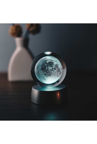By-Lamp Kristal Cam Küre Ay Lamba By-Lamp Kristal Cam Küre Ay Lamba