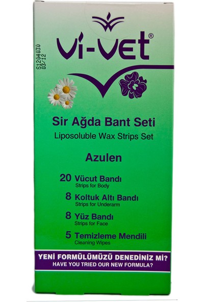 Vi-Vet Ağda Bandı Vücut 41'li Azulen Vi-Vet Ağda Bandı Vücut 41'li Azulen