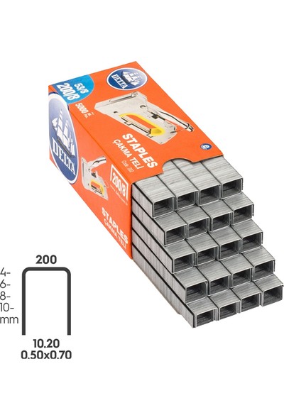 Delta Zımba Teli 200/8 5000'li Delta Zımba Teli 200/8 5000'li