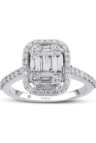 Dmd Fabrika 0.33 Karat Diana Baget Pırlanta Yüzük