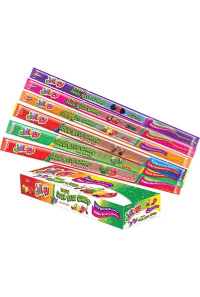Saadet Jellopy Karışık Meyve Aromalı Ekşili Şerit Yumuşak Şeker 20 gr x 72'li Saadet Jellopy Karışık Meyve Aromalı Ekşili Şerit Yumuşak Şeker 20 gr x 72'li