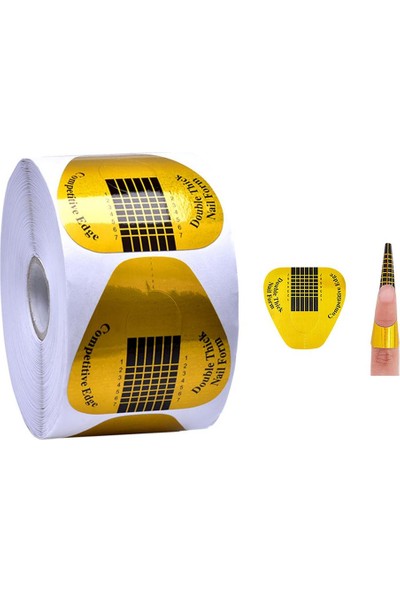 Mozıur Gold Protez Tırnak Şablonu 500'LÜ