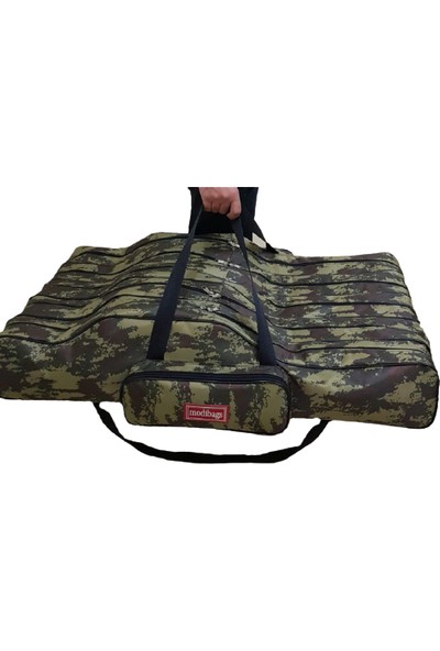Modibags 130 Cm 6 Göz Olta Kamış Çantası Kamuflaj