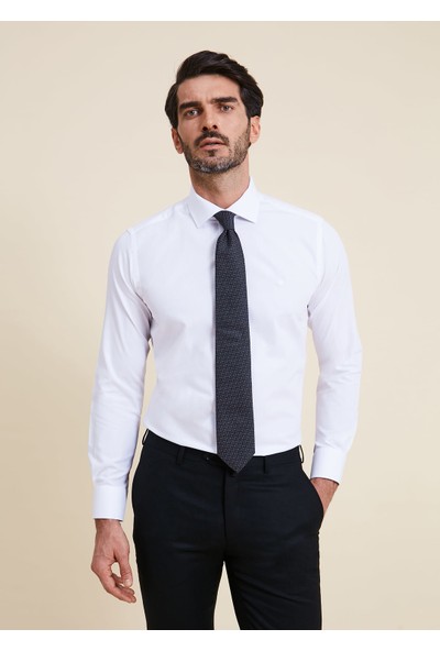 Bisse Regular Fit Düz Italyan Yaka Gömlek