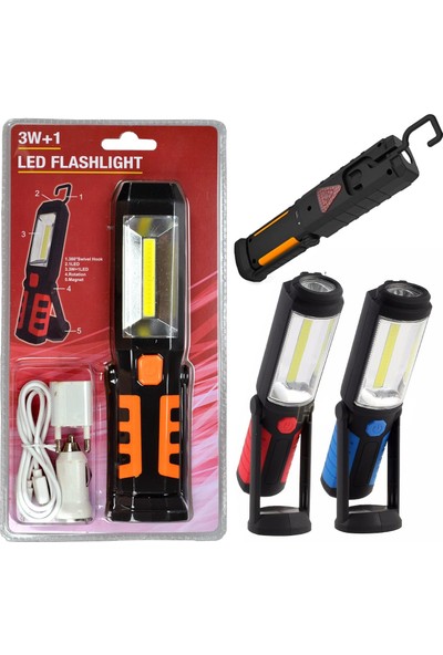 Hobimtek HT-116 Şarjlı Mıknatıslı Taşınabilir Acil Durum Feneri Oto Lamba Hobimtek HT-116 Şarjlı Mıknatıslı Taşınabilir Acil Durum Feneri Oto Lamba