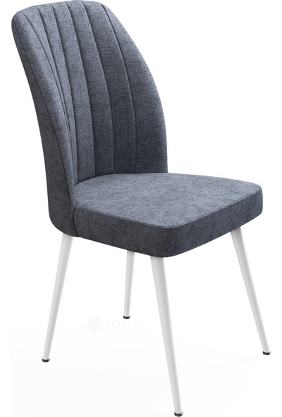 Rovena Riva Serisi Beyaz Metal Ayaklı Mutfak Sandalyesi Rovena Riva Serisi Beyaz Metal Ayaklı Mutfak Sandalyesi