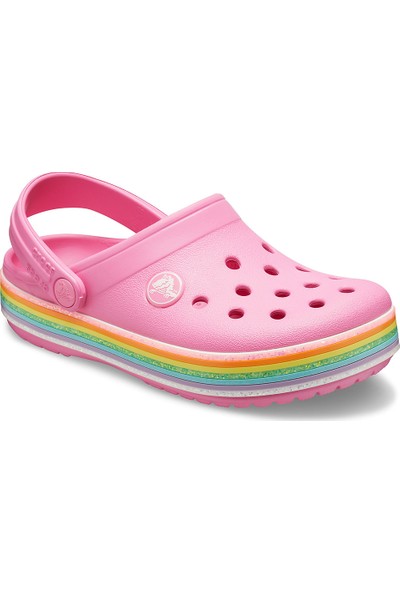 Crocs 206151-669 Crocband Rainbow Glitter Çocuk Terlik