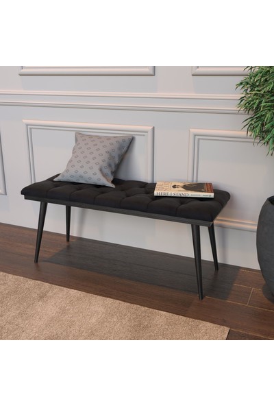 Bimossa Arden Ahşap Bench Siyah / Siyah Bimossa Arden Ahşap Bench Siyah / Siyah