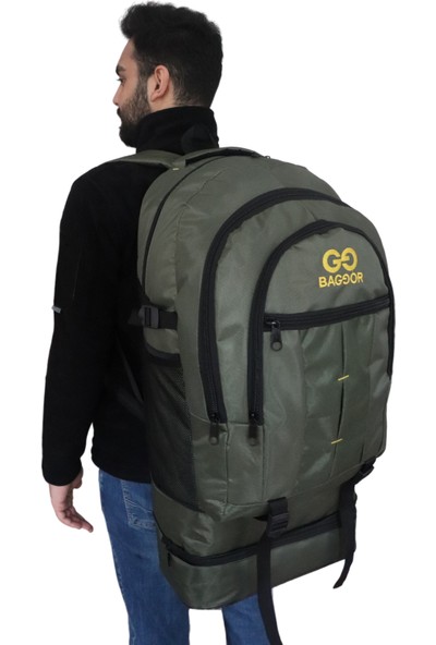 Baggor 90 Litre Körüklü Su Geçirmez Çok Gözlü Laptop Bölmeli Kampçı-Seyahat-Dağcı Sırt Çantası Baggor 90 Litre Körüklü Su Geçirmez Çok Gözlü Laptop Bölmeli Kampçı-Seyahat-Dağcı Sırt Çantası
