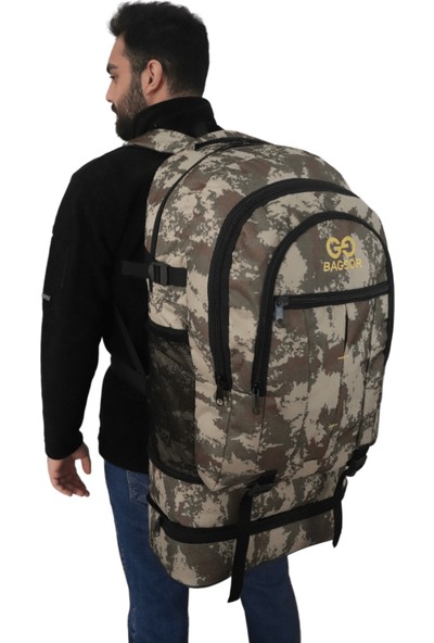 Baggor 90 Litre Körüklü Su Geçirmez Çok Gözlü Laptop Bölmeli Kampçı-Seyahat-Dağcı Sırt Çantası Baggor 90 Litre Körüklü Su Geçirmez Çok Gözlü Laptop Bölmeli Kampçı-Seyahat-Dağcı Sırt Çantası
