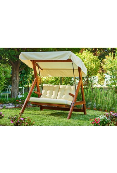 Aida Swings Paris 1700 Ahşap Dış Mekan Bahçe Balkon ve Teras Salıncağı