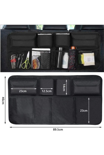 Ankaflex Araba Araç Oto Içi Eşya Alet Bagaj Düzenleyici 8'li Organizer Çanta Ankaflex Araba Araç Oto Içi Eşya Alet Bagaj Düzenleyici 8'li Organizer Çanta