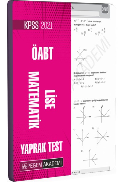Pegem Akademi Yayıncılık 2021 KPSS ÖABT Lise Matematik Yaprak Test Pegem Akademi Yayıncılık 2021 KPSS ÖABT Lise Matematik Yaprak Test