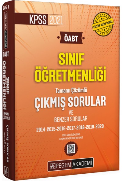 Pegem Akademi Yayıncılık 2021 ÖABT Sınıf Öğretmenliği Tamamı Çözümlü Çıkmış Sorular