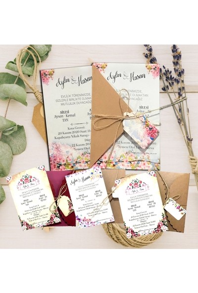 Gürbüz Ipli Nikah - Nişan - Kına - Düğün Davetiyesi