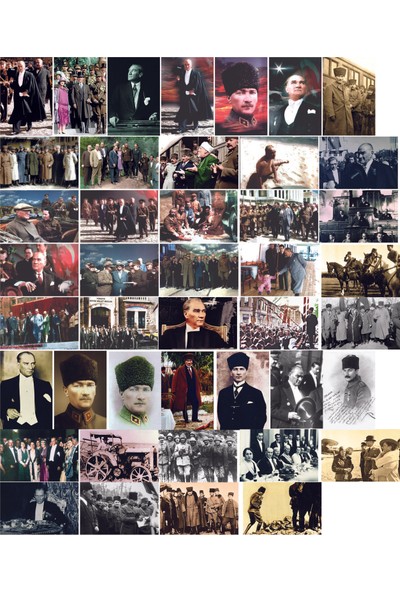 Tellgraf Mustafa Kemal Atatürk Mega Kartpostal Set 10 x 15 cm