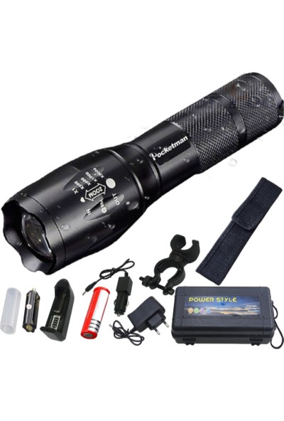 Shaver Süper Parlak Xm-L T6 L2 Xp-L LED El Feneri Şarj Edilebilir Shaver Süper Parlak Xm-L T6 L2 Xp-L LED El Feneri Şarj Edilebilir