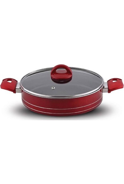 Evinda Üzüm Mutfak Teflon Karnıyarık Tencere 28 cm