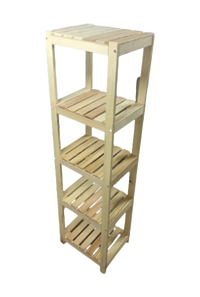 Natural Wood Blocks Naturalwood 5katlı Çok Amaçlı Raf Natural Wood Blocks Naturalwood 5katlı Çok Amaçlı Raf