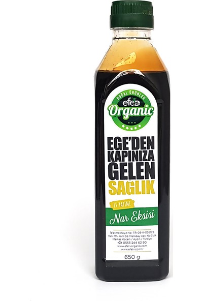 Efe Organik Ev Yapımı Nar Ekşisi 650 gr