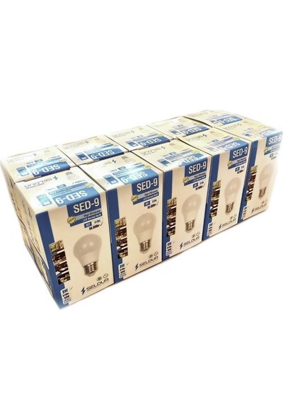 Seldur 9 W Günışığı LED Ampul 10'lu Paket Seldur 9 W Günışığı LED Ampul 10'lu Paket
